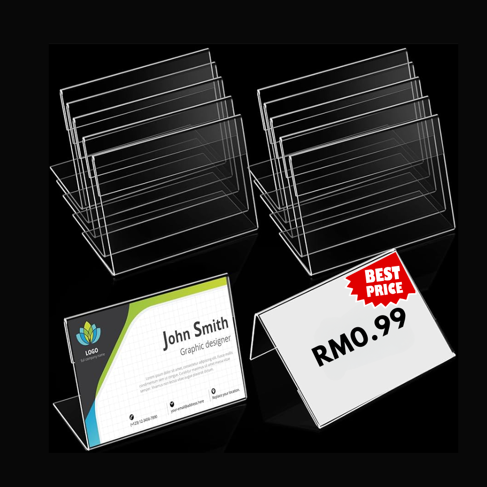 Acrylic Namecard Stand Price Tag Display – Signature Valley Enterprise